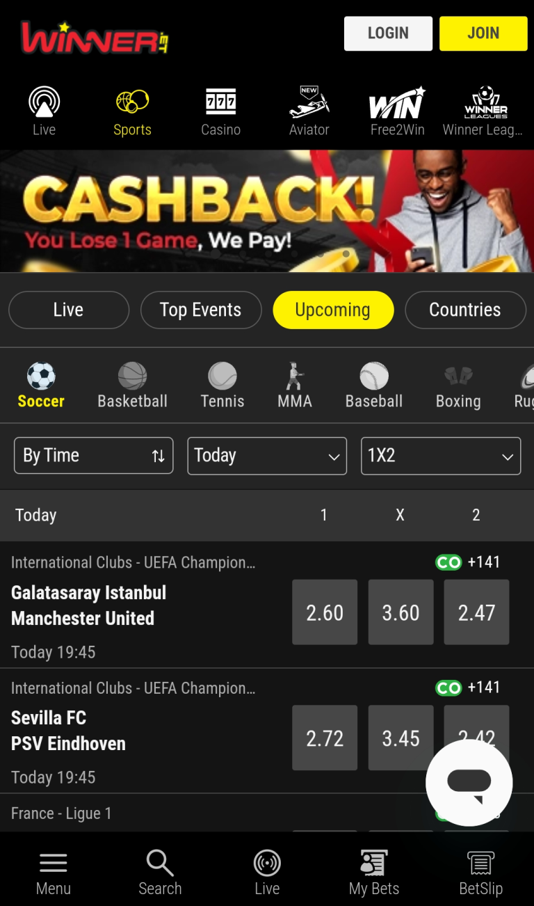 Winner et: Get 100% first deposit bonus for Ethiopian players